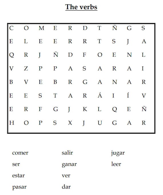 Spanish Vocabulary Worksheets Pdf Spanish Food Vocabulary Printable