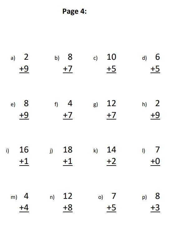 20 Pages of Addition and Subtraction | Numbers 0-20 | Math Worksheets ...
