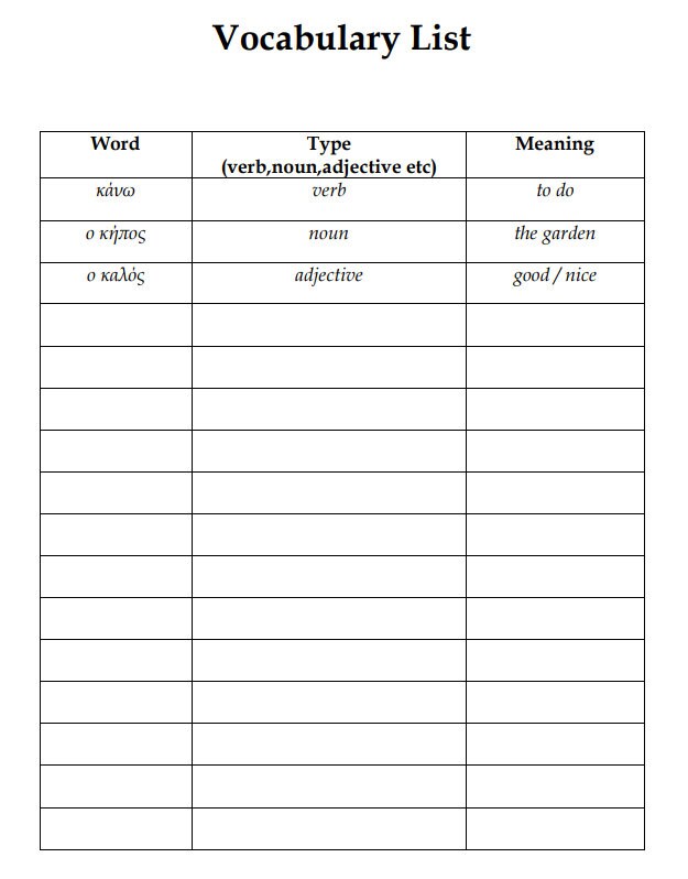 Greek Study Notes | Greek Learning Notebook | Greek Study Pack ...