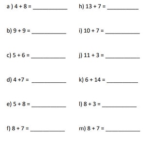 20 Pages of Addition and Subtraction | Numbers 0-20 | Math Worksheets ...