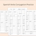 Spanish Regular Verbs Conjugation Tables of All Tenses | Spanish ...