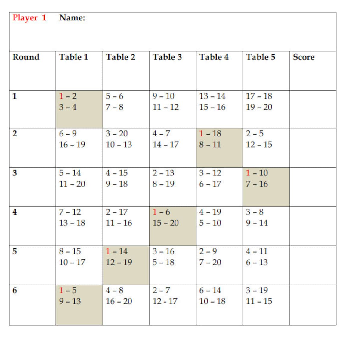 Progressive Bridge Tallies Bundle | 4,5,6,7 and 8 Tables | 16,20,24,28 ...