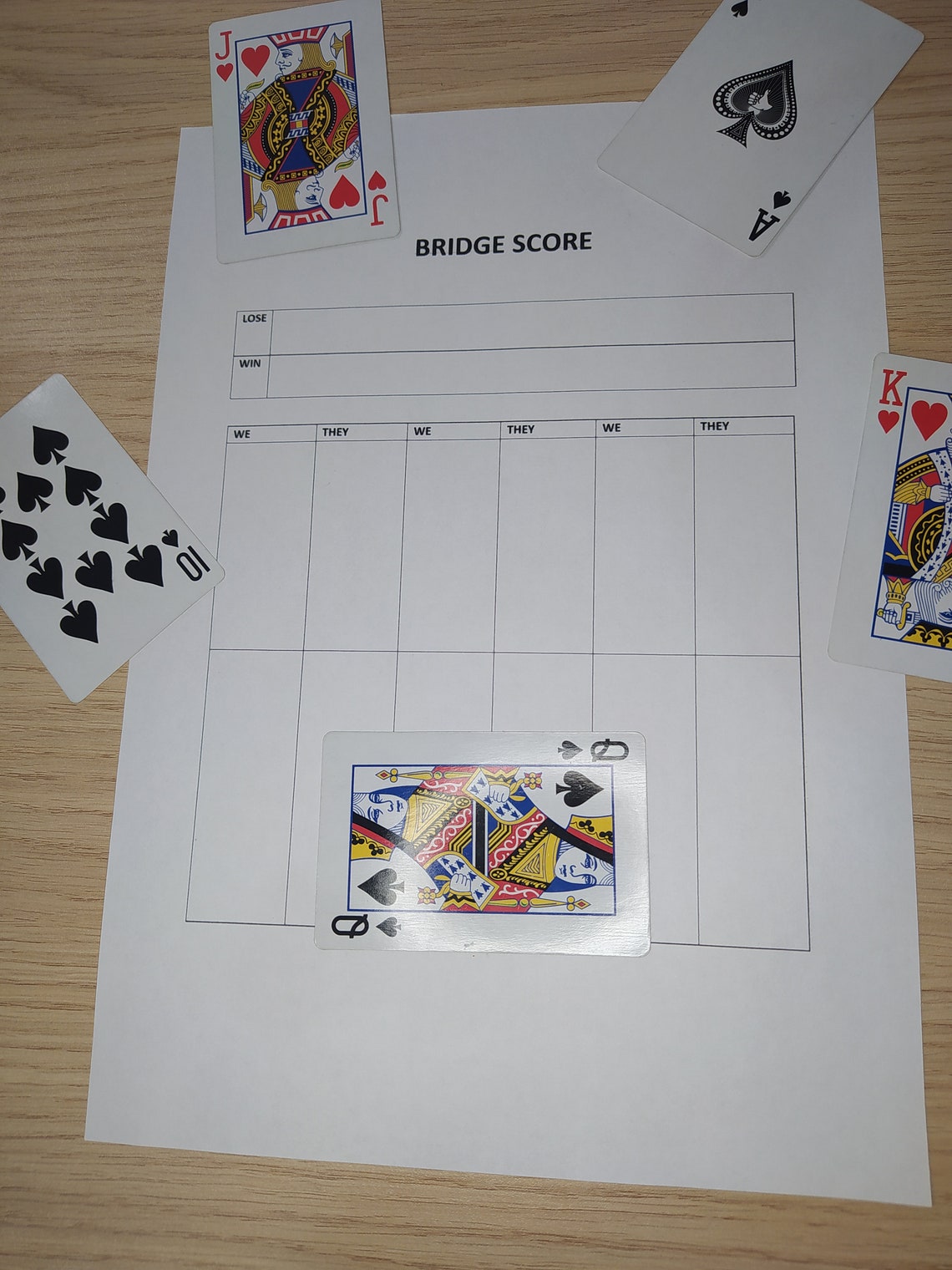 Bridge Scorepad - Bridge Score Sheets - Printable Bridge Scorepads - Etsy