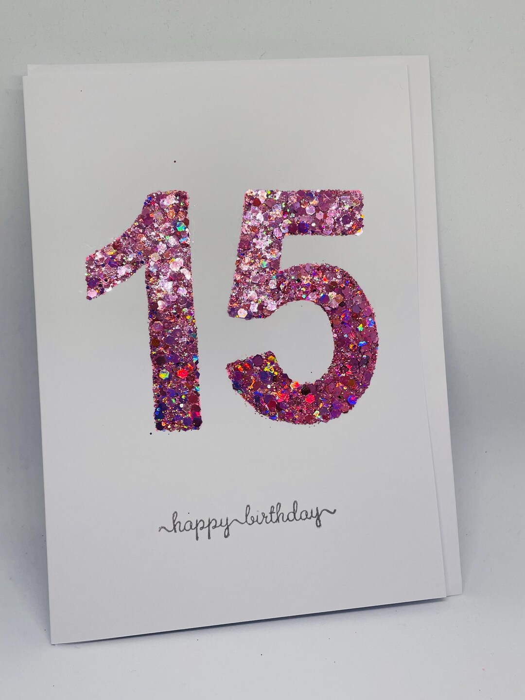 Super Sparkly Glittery 15th Birthday Card - Beautifully Sparkly ...
