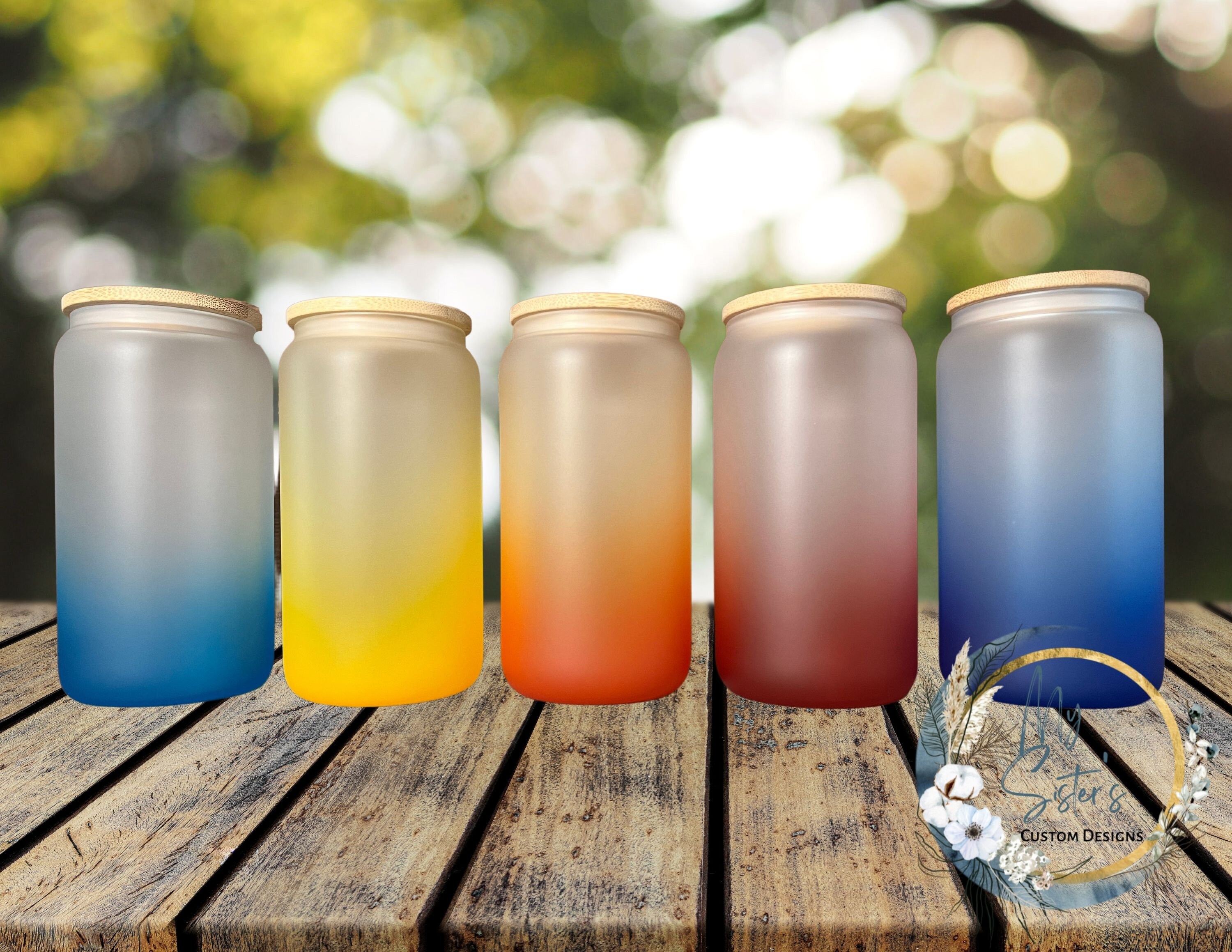 Custom Libbey Glass 16 Oz Design Your Own Glass Clear Frosted Pink ...