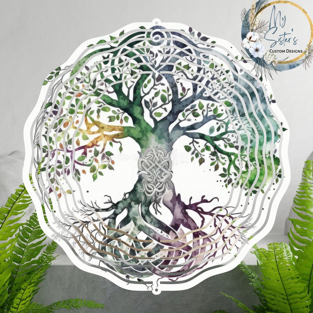 Tree of Life Wind Spinner | 8-inch Wind Spinner | Garden Spinner ...