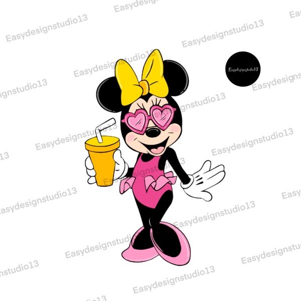 Minnie Mouse Summer Clipart - Etsy
