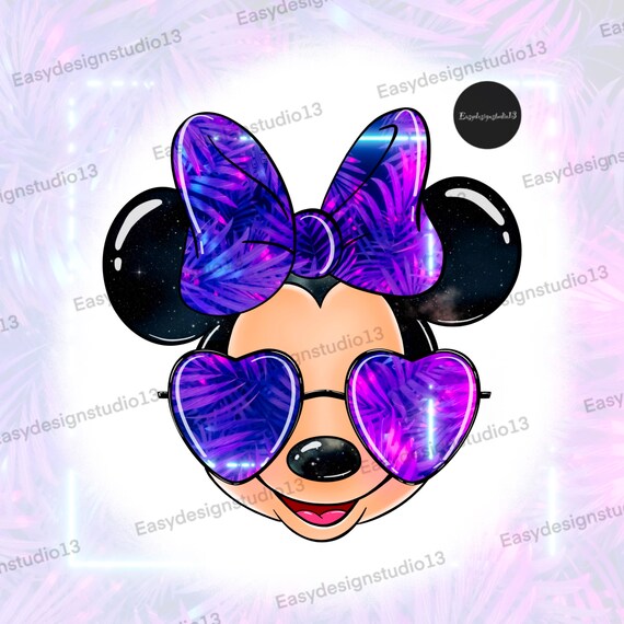 PNG Minnie Mouse Aviator Sunglasses Summer Colors - Etsy