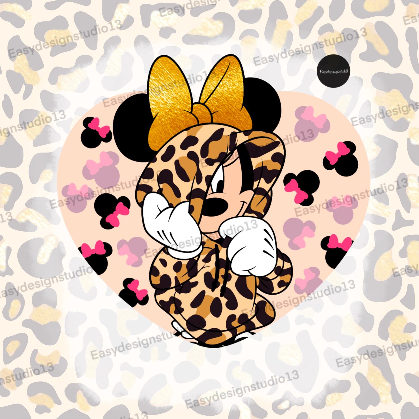 Minnie Mouse Leopard Clip Art, Minnie Mouse, PNG, Minnie Mouse ...