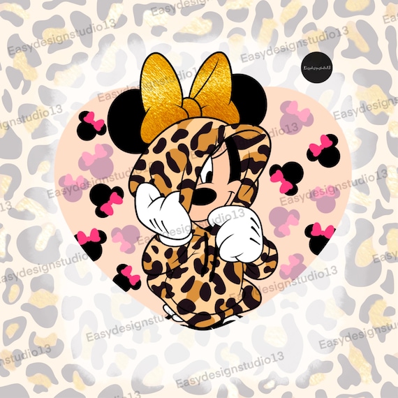 Minnie Mouse Leopard Clip Art Minnie Mouse PNG Minnie Mouse - Etsy