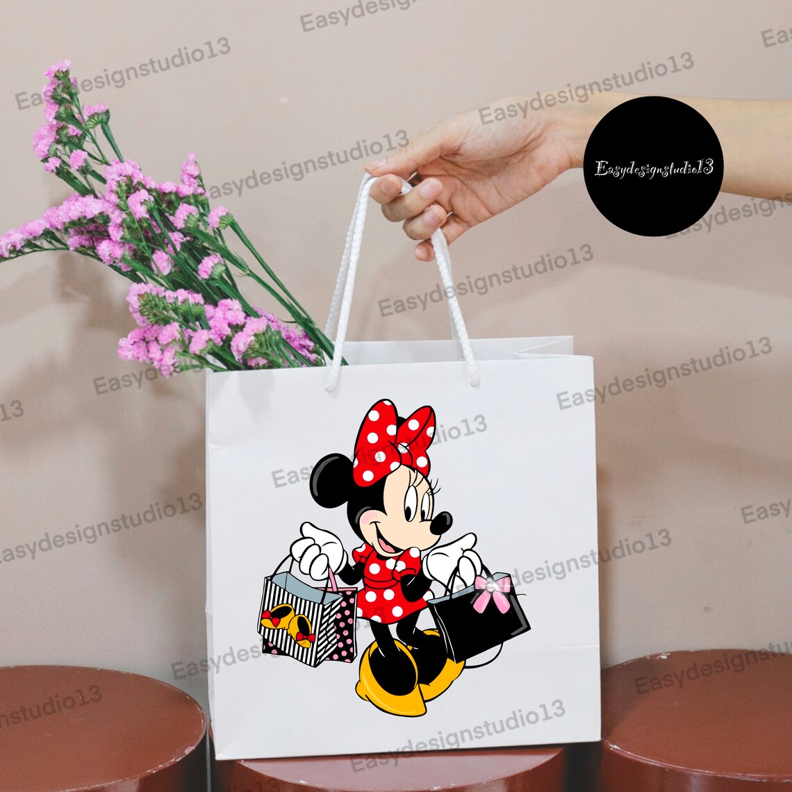 Minnie Clipart PNG Shopping Minnie Png Popular Design - Etsy