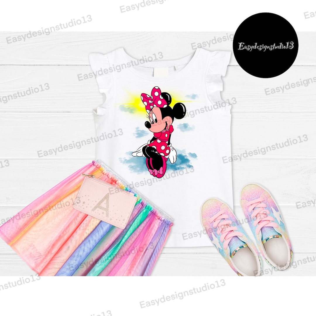 Minnie Mouse Girl - Pink Dress Polka Dots Polkadots Digital Download ...