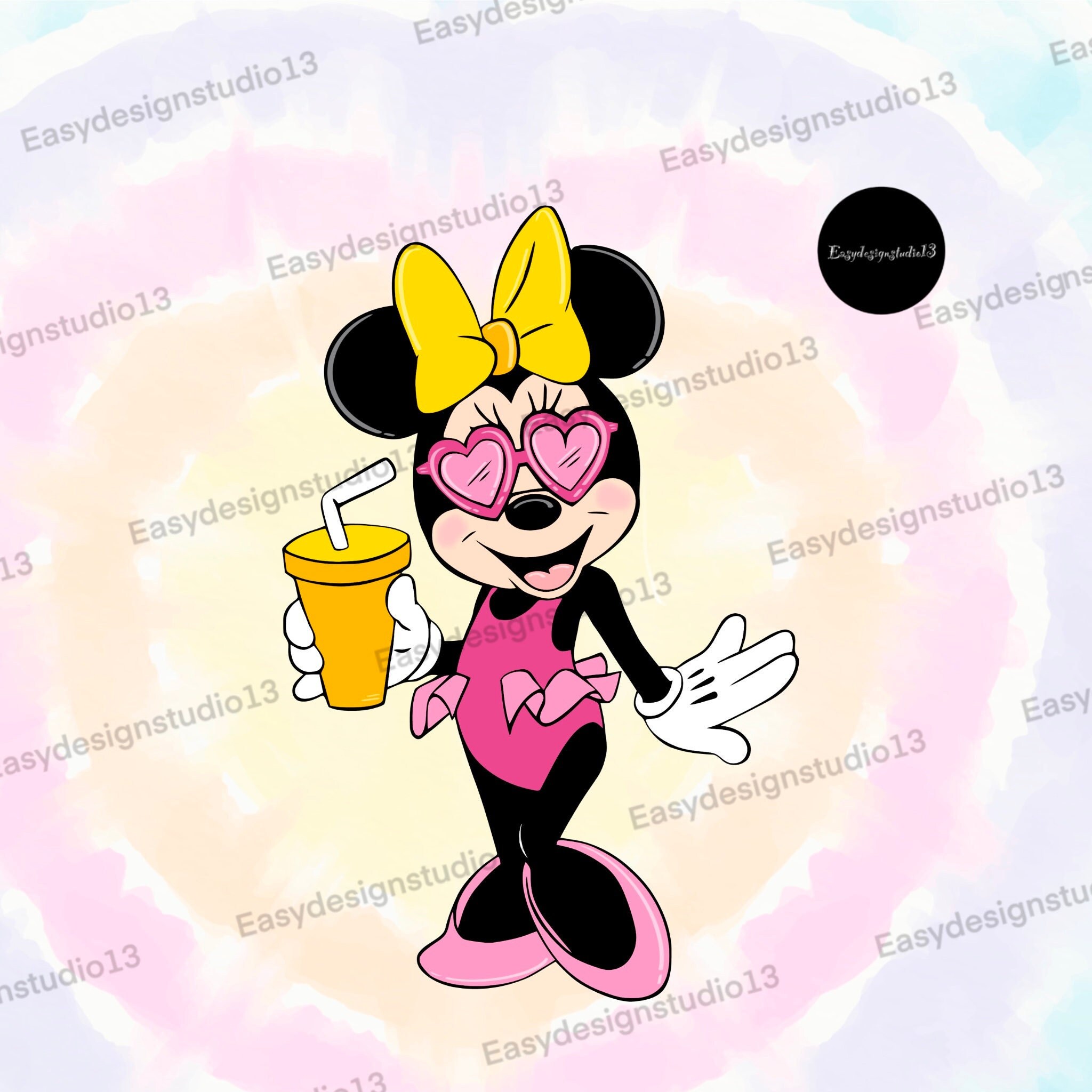 Minnie Mouse Summer Clipart Sublimation Design for Print PNG - Etsy