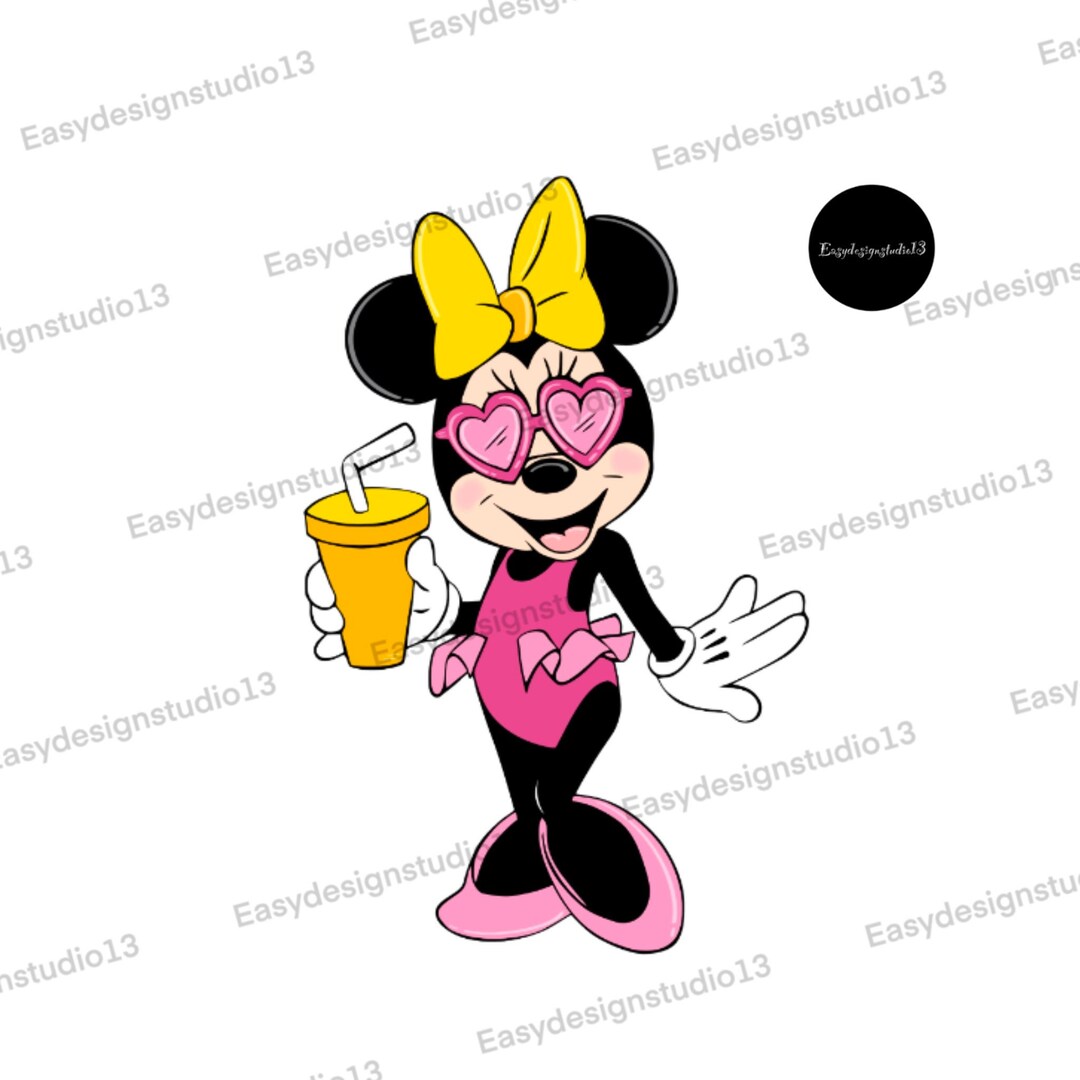 Minnie Mouse Summer Clipart, Sublimation Design for Print PNG - Etsy