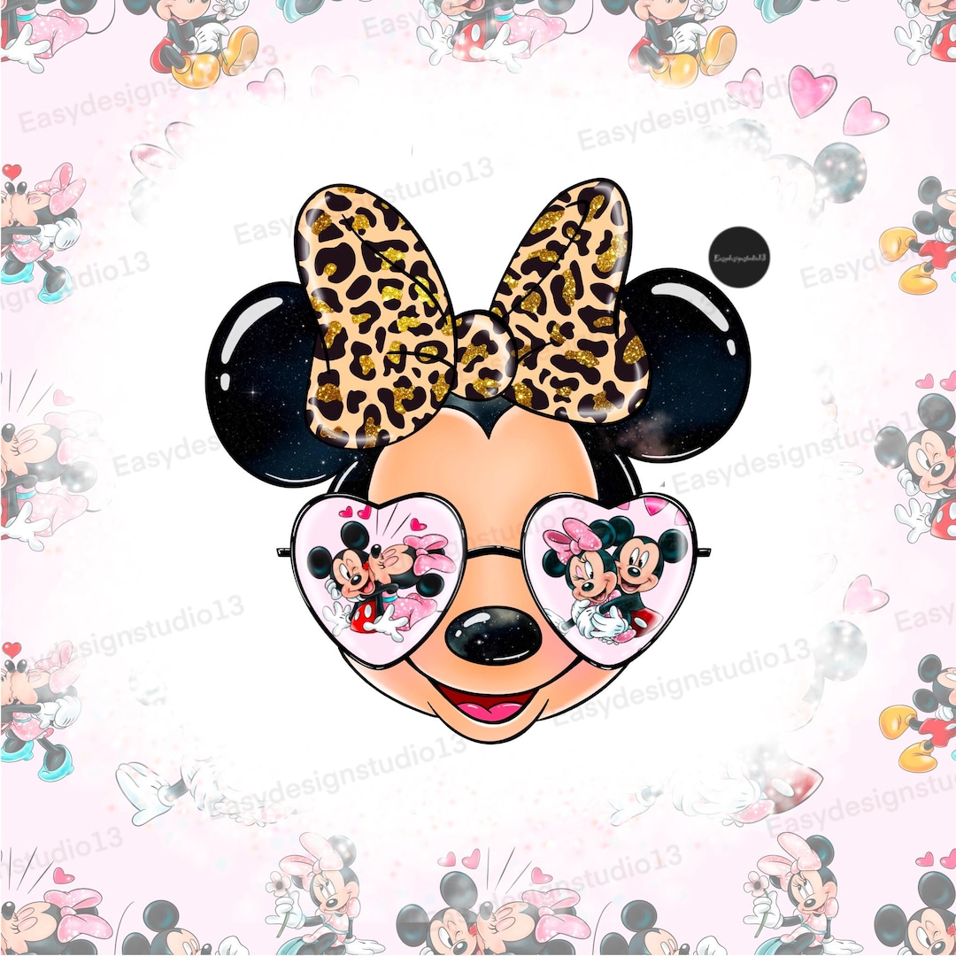 Minnie Mouse Glasses Love Clip Art Minnie Glasses Png Leopard Bow 4280