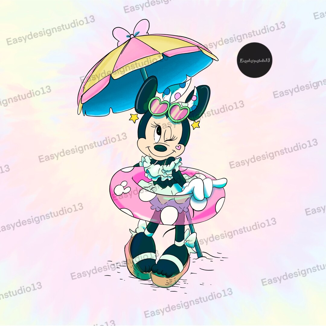 Minnie Mouse Summer Clipart, Sublimation Design for Print PNG - Etsy