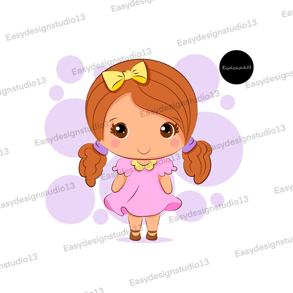 Doll Clipart Cute Dolls Png Cute Girls Illustrations Cute - Etsy