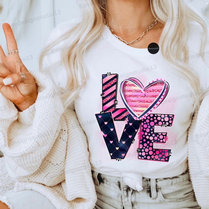 Valentines Sublimation Design Png, Hand Drawn, Love Png, Valentine’s ...