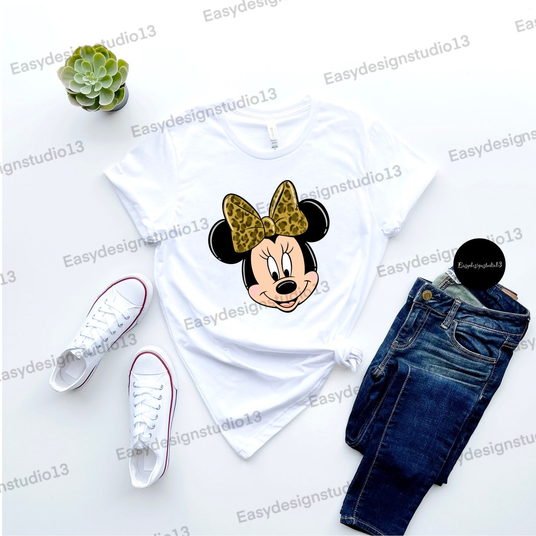 Archivo PNG de Minnie Mouse con estampado de leopardo, diseño de ...