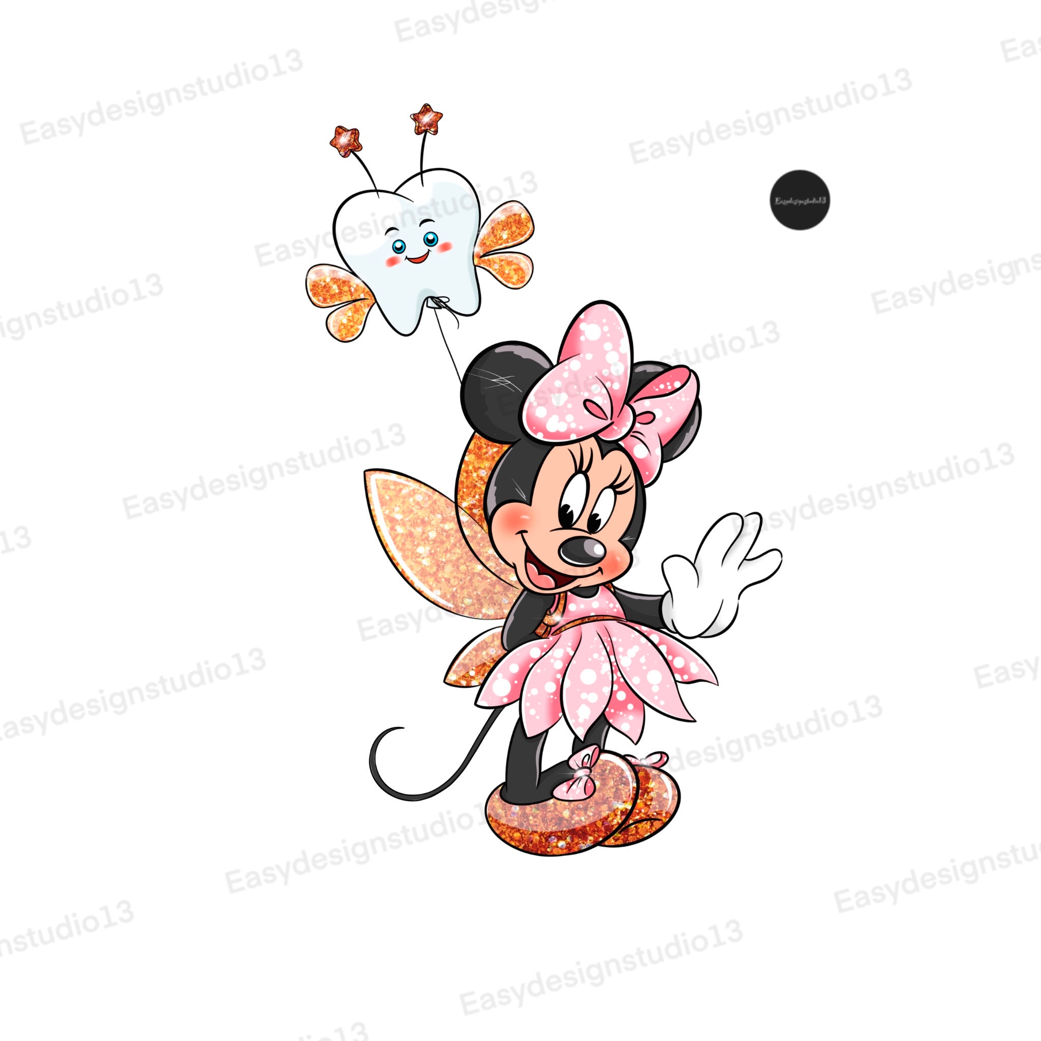 Minnie Tooth Fairy Sublimation Design Png Popular Print Png, Minnie ...