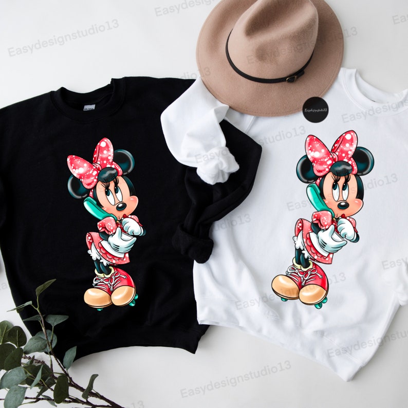 Minnie Mouse PNG File, Minnie Pink Glitter, Minnie Sublimation Design ...