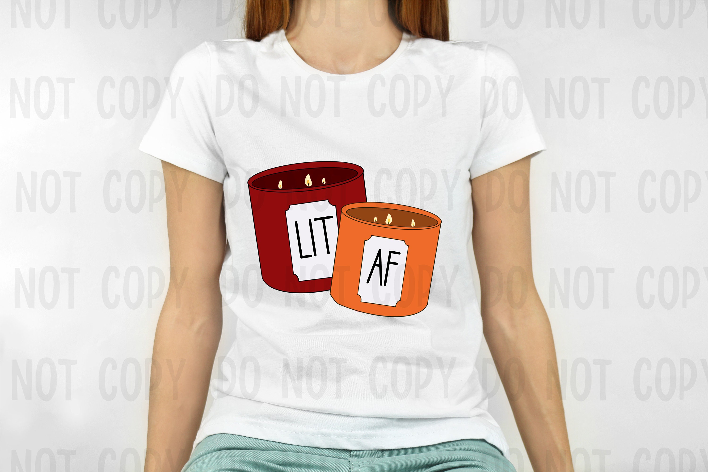 Lit AF Ready to Press DTF direct to Film Transfers Prints USA Fast Ship ...