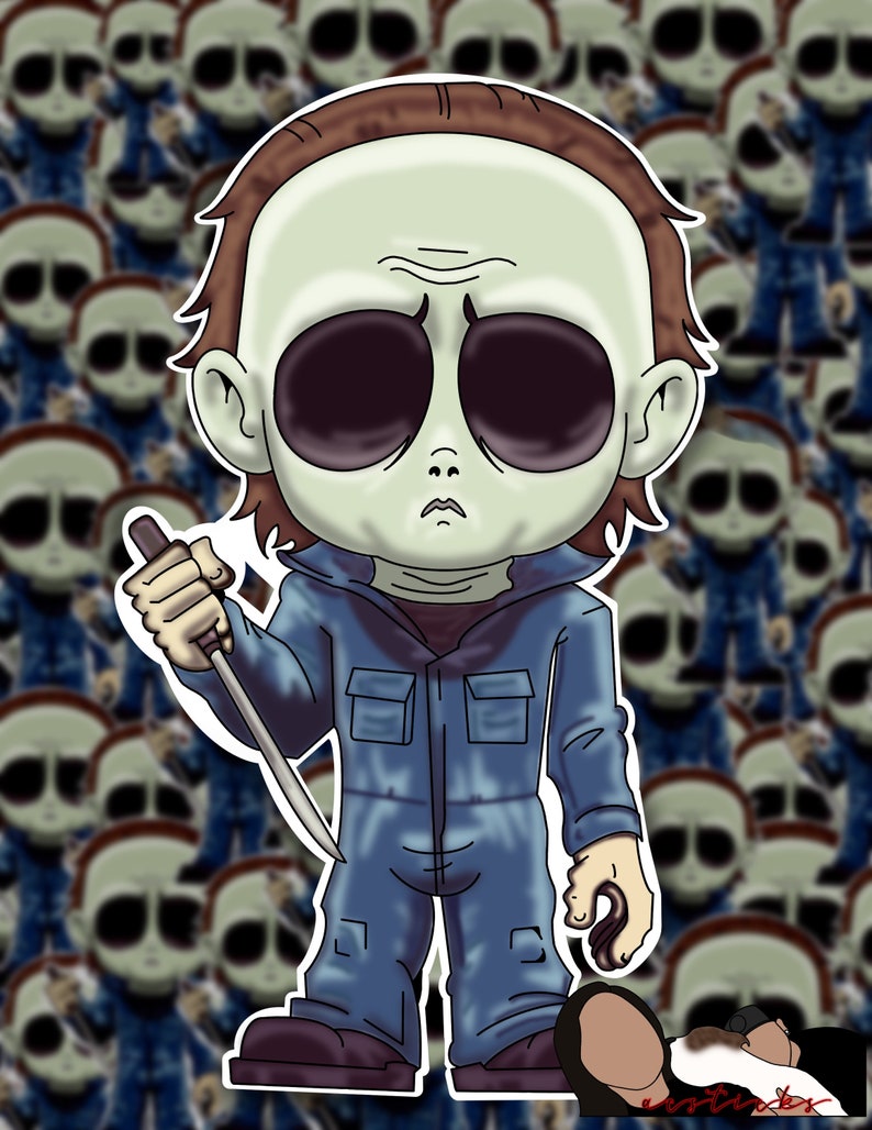 Baby Michael Myers Sticker - Etsy