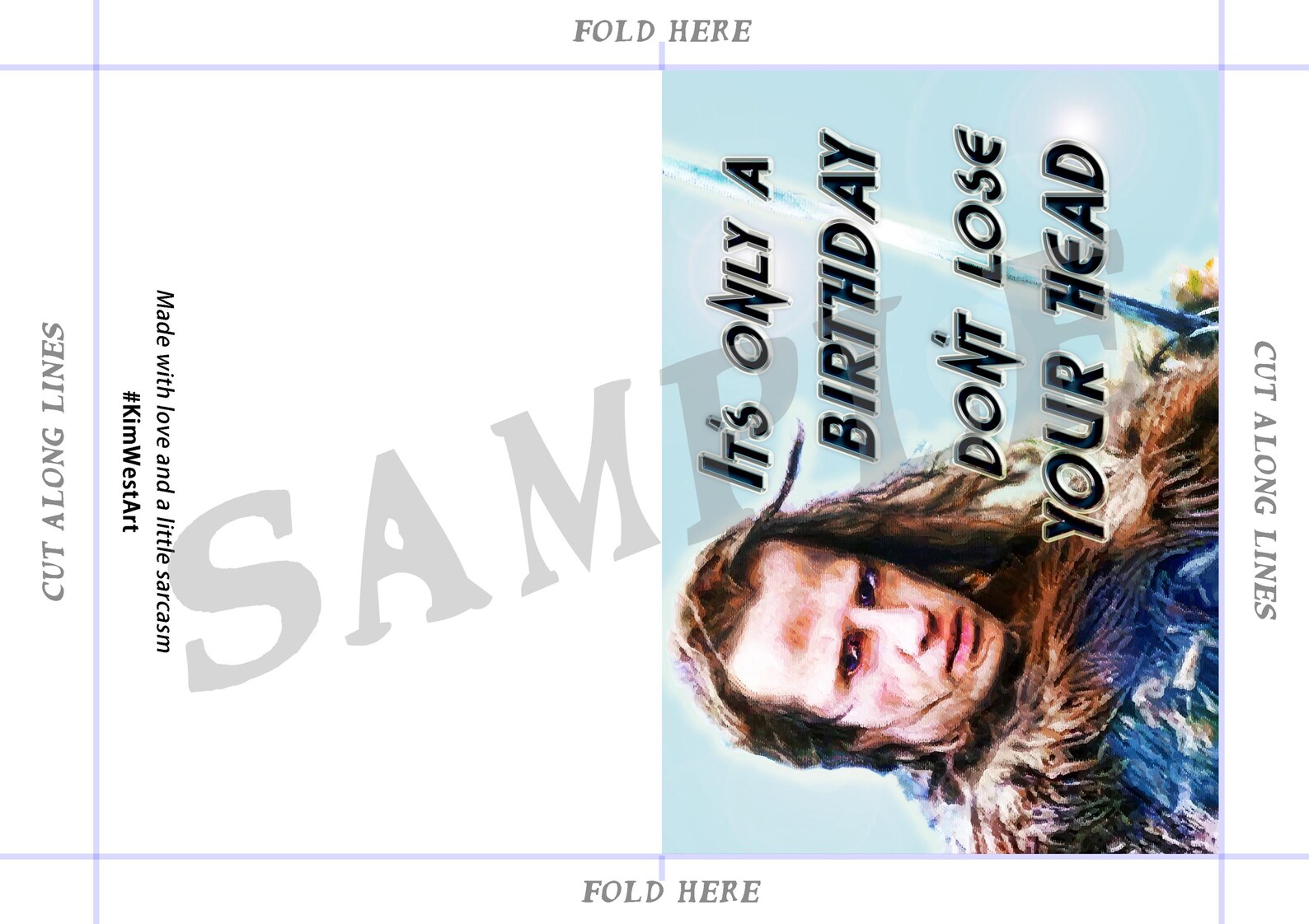 Instant Download Highlander Funny Birthday Card Kimwestart - Etsy
