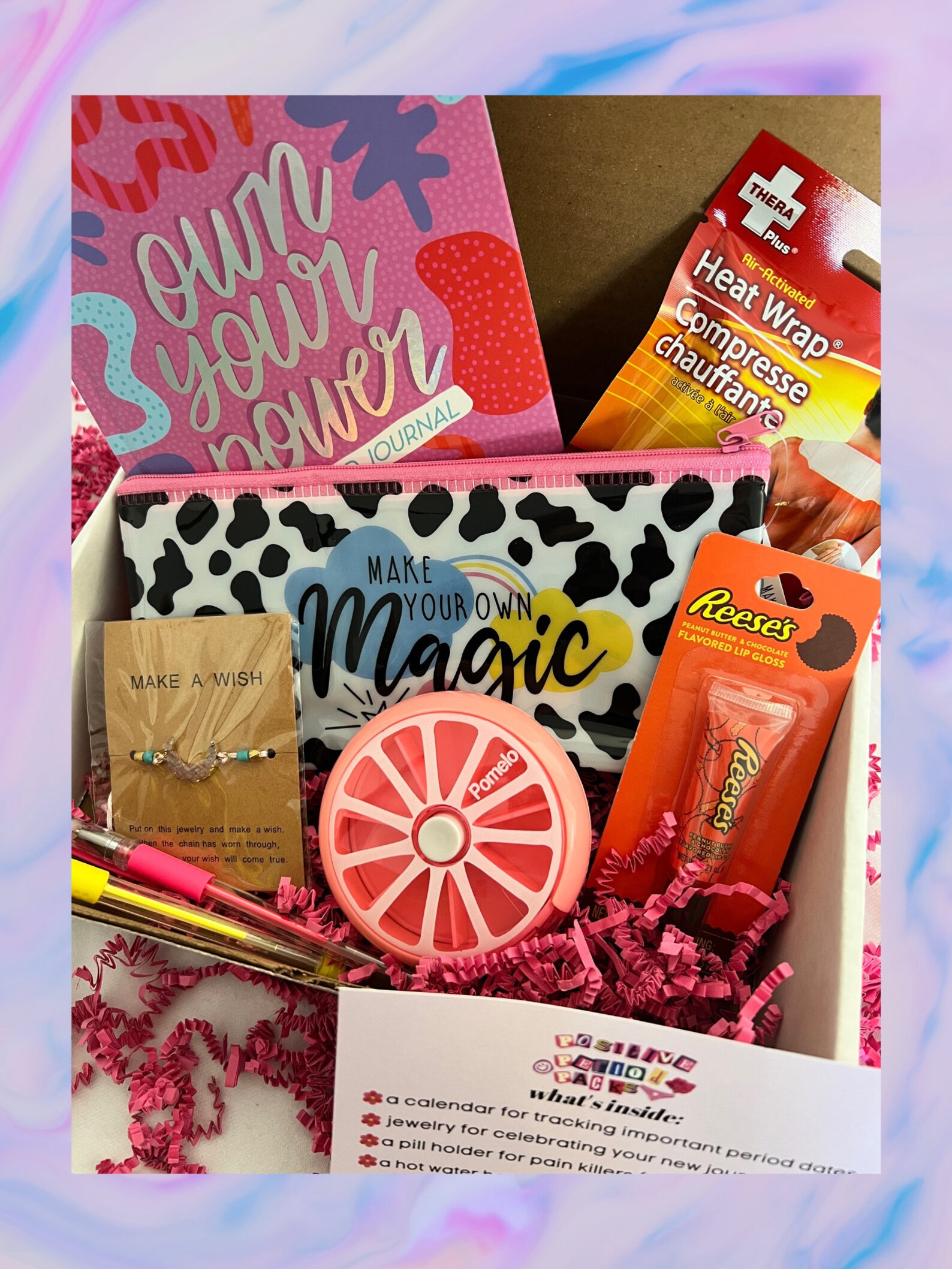 Positive Period Packs MAGIC GAL Teen Period Starter Kit, Trendy Curated ...