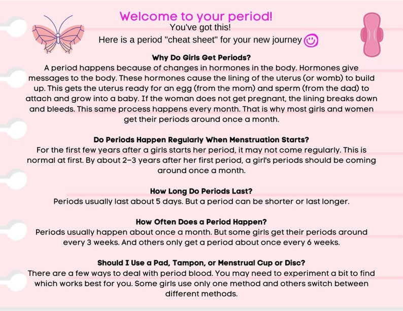 Positive Period Packs MAGIC GAL Teen Period Starter Kit, Trendy Curated ...