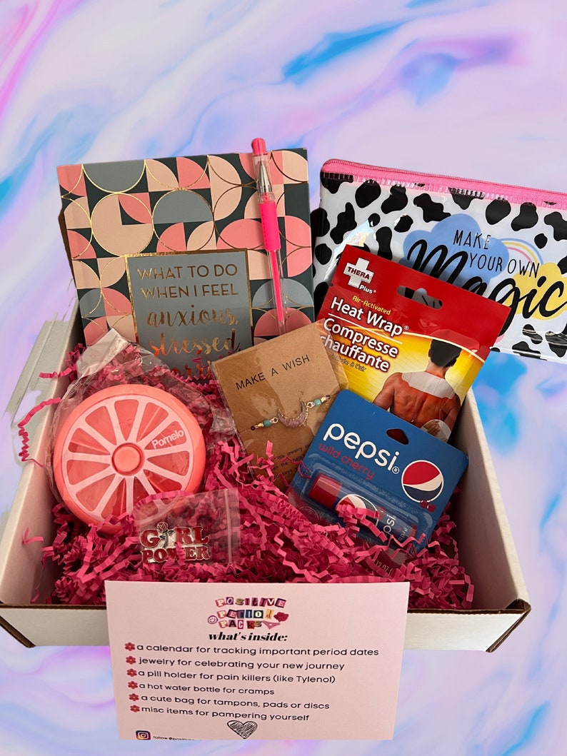 Positive Period Packs GUIDED JOURNAL Period Starter Kit, Trendy Curated ...