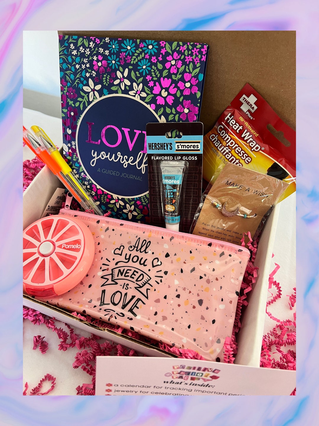 Positive Period Packs LOVE YOURSELF Teen Period Starter Kit, Trendy ...