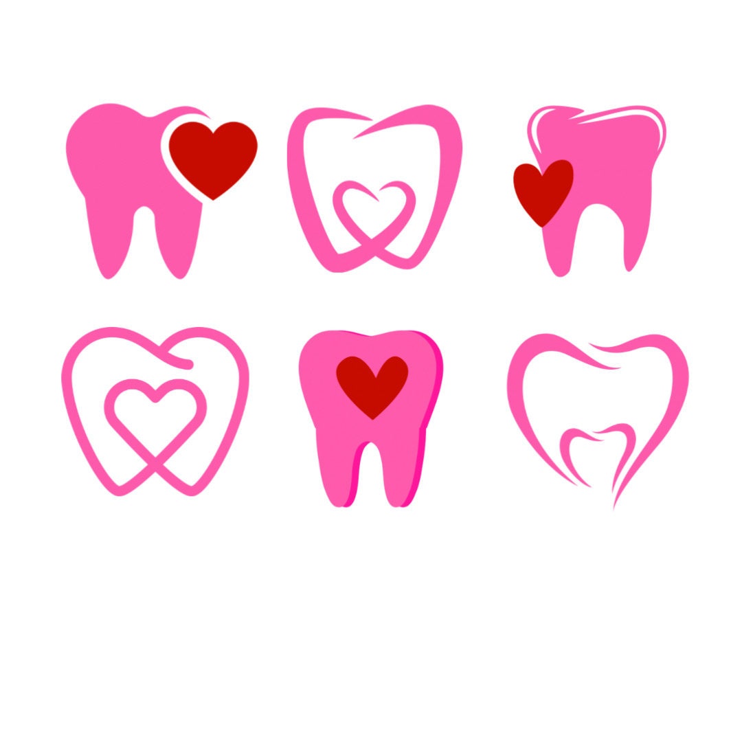 Dental Hearts PNG - Etsy