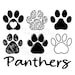 Panthers Paws PNG (not A Cut File) - Etsy UK