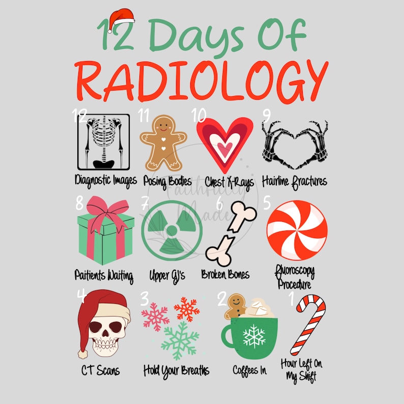 12 Days of Radiology PNG - Etsy
