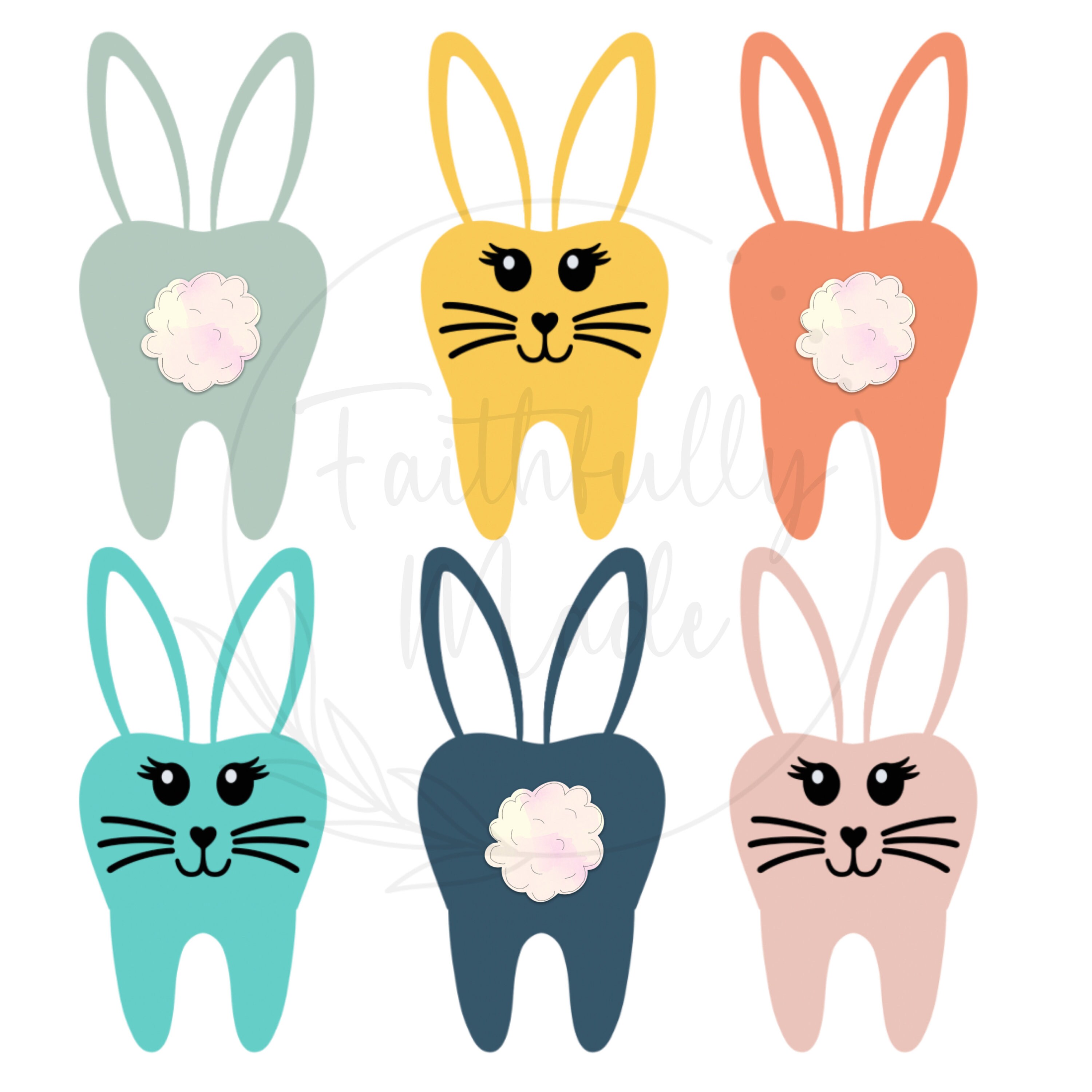 Dental Bunny PNG - Etsy