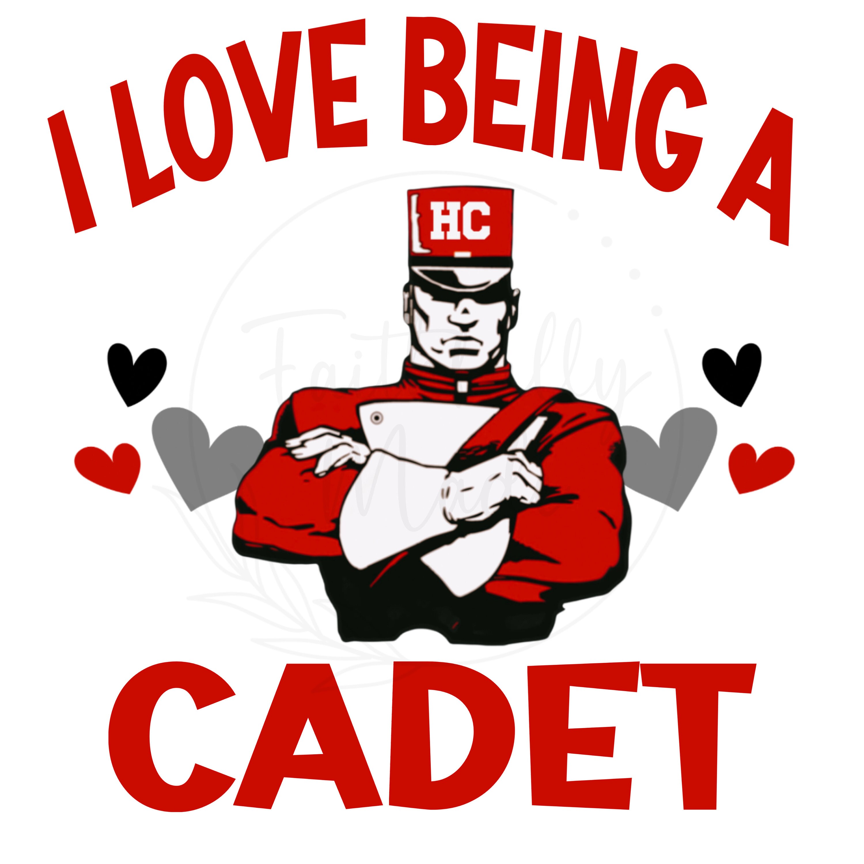 Love Being A Cadet PNG (not A Cut File) - Etsy