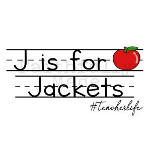 J is for Jackets PNG - Etsy