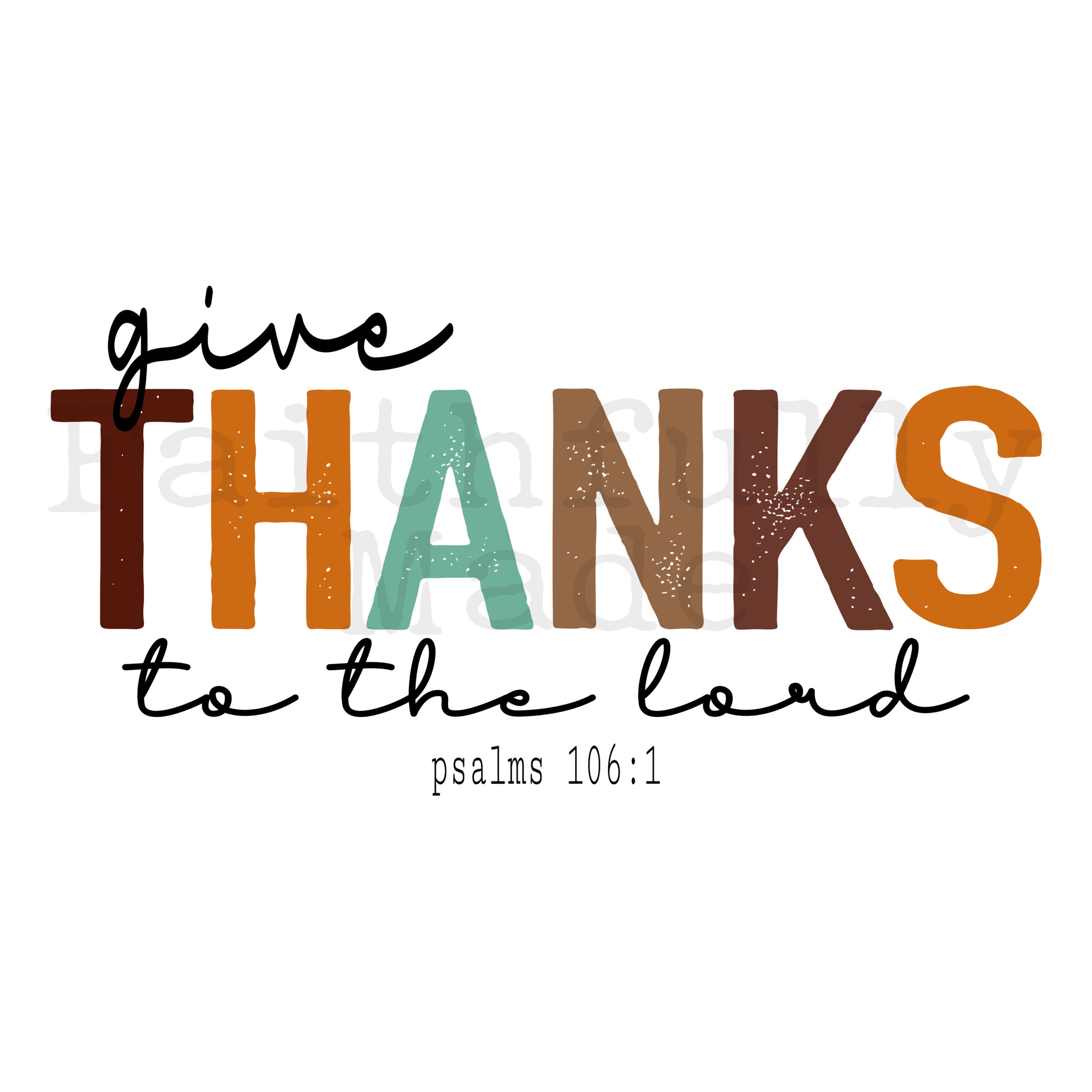 Give Thanks to the Lord PNG - Etsy