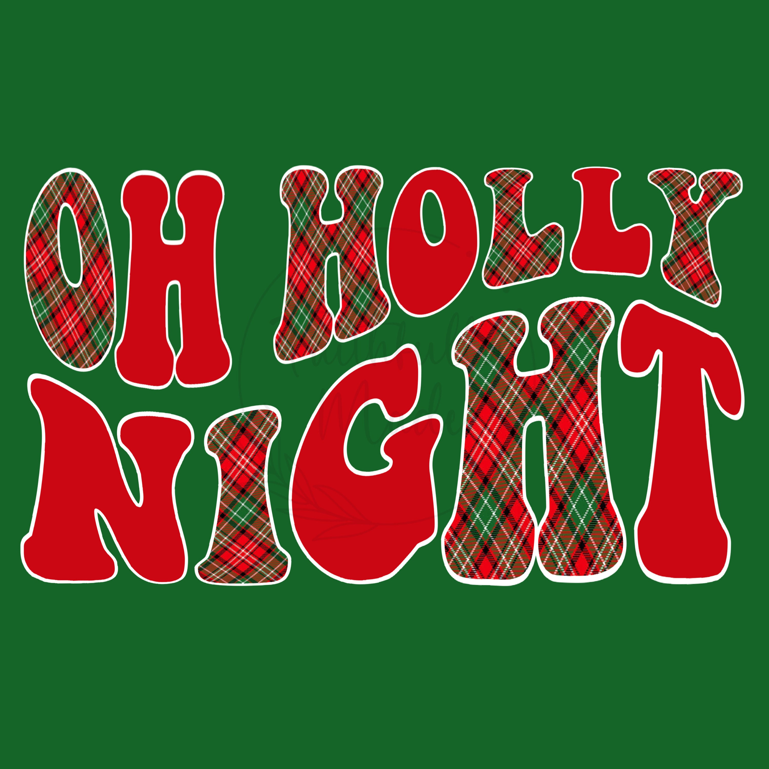 Oh Holly Night PNG - Etsy