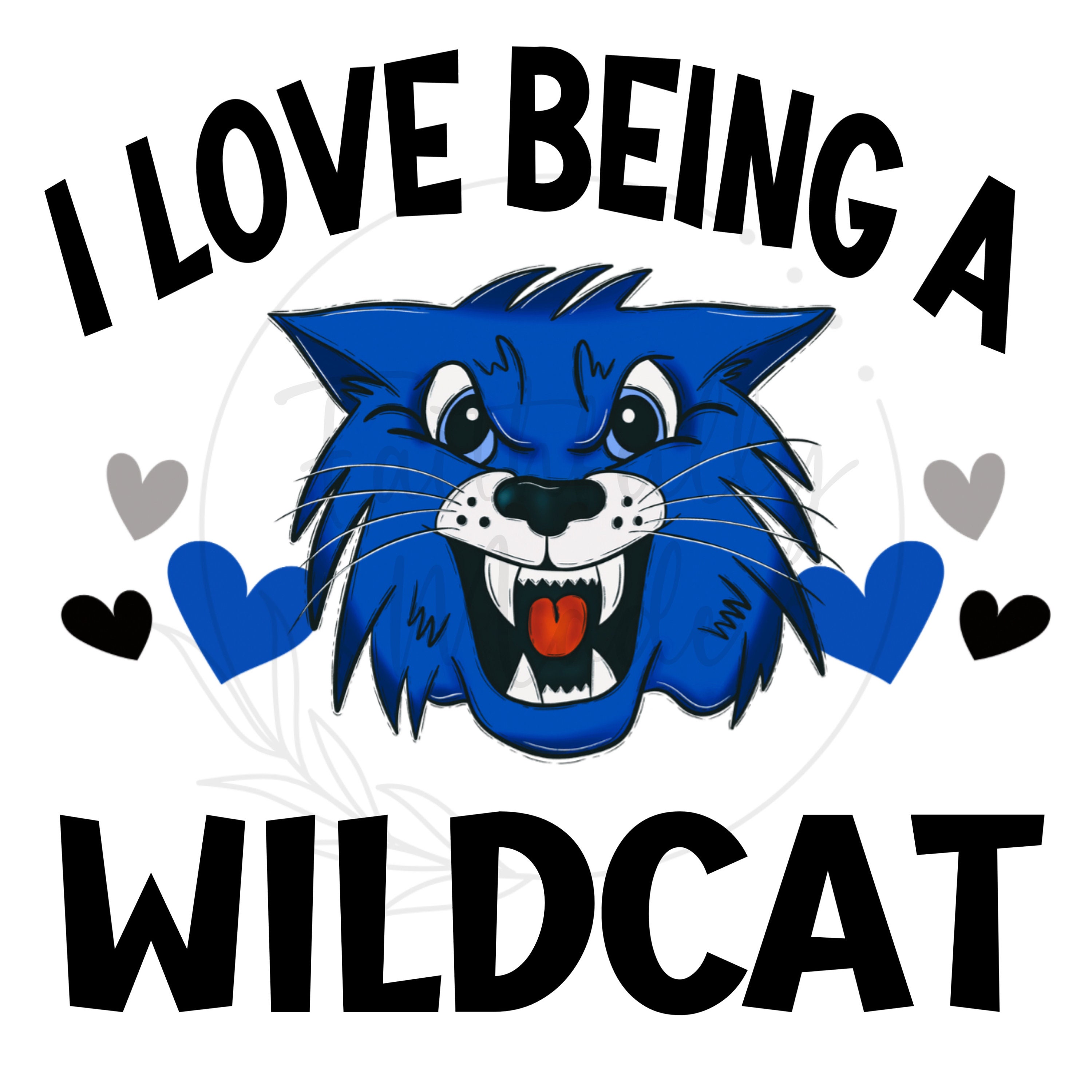 Love Being a Wildcat PNG not A Cut File - Etsy
