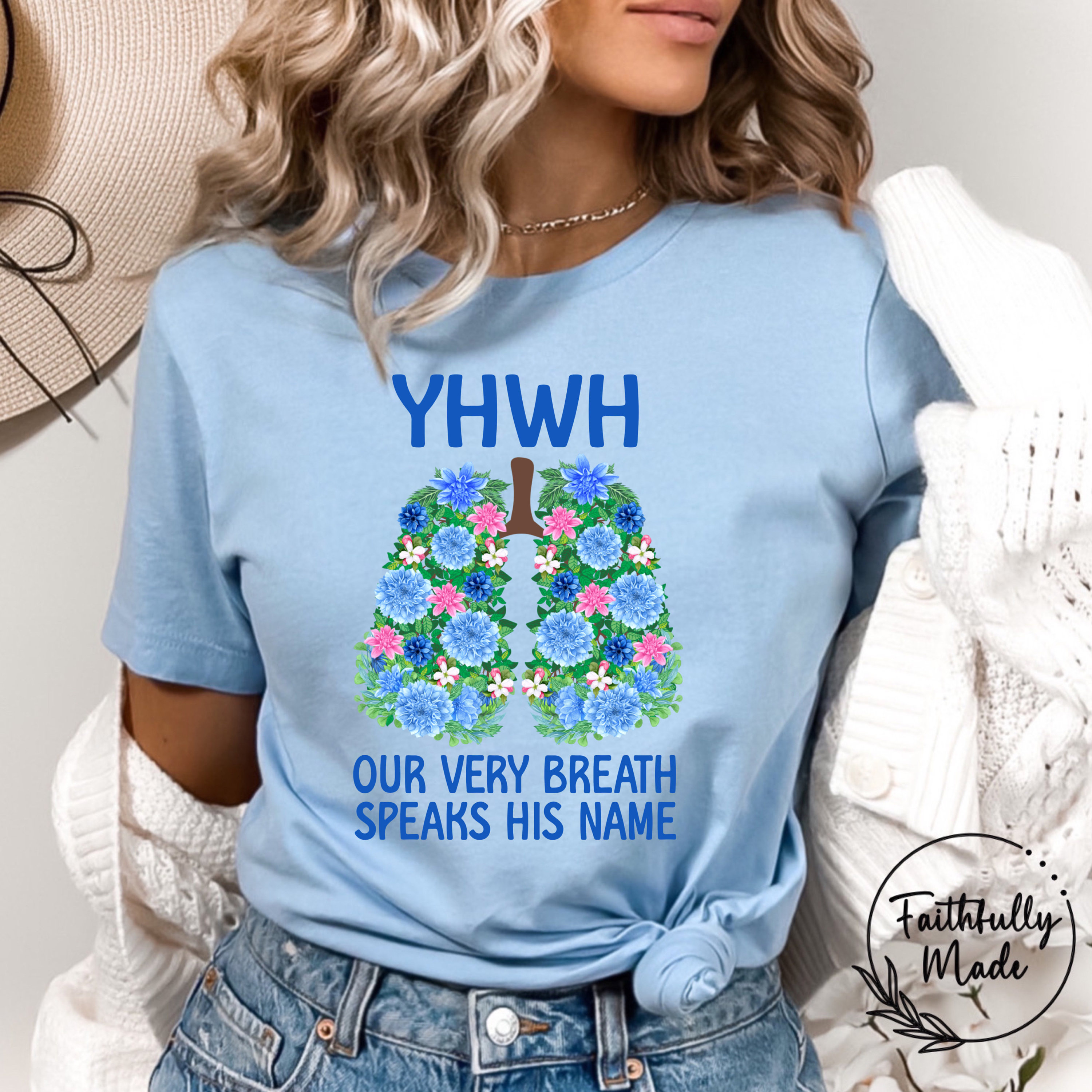 YHWH Floral Lungs PNG File, Christian Design (digital Download) - Etsy