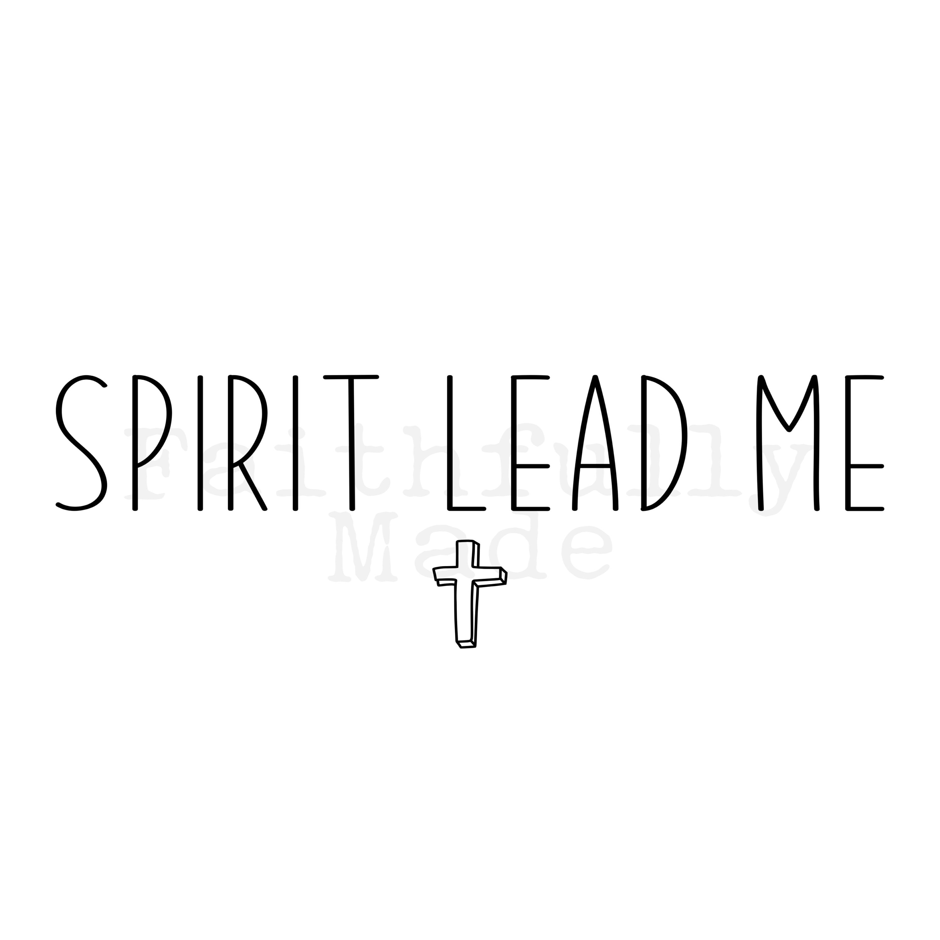Spirit Lead Me PNG - Etsy