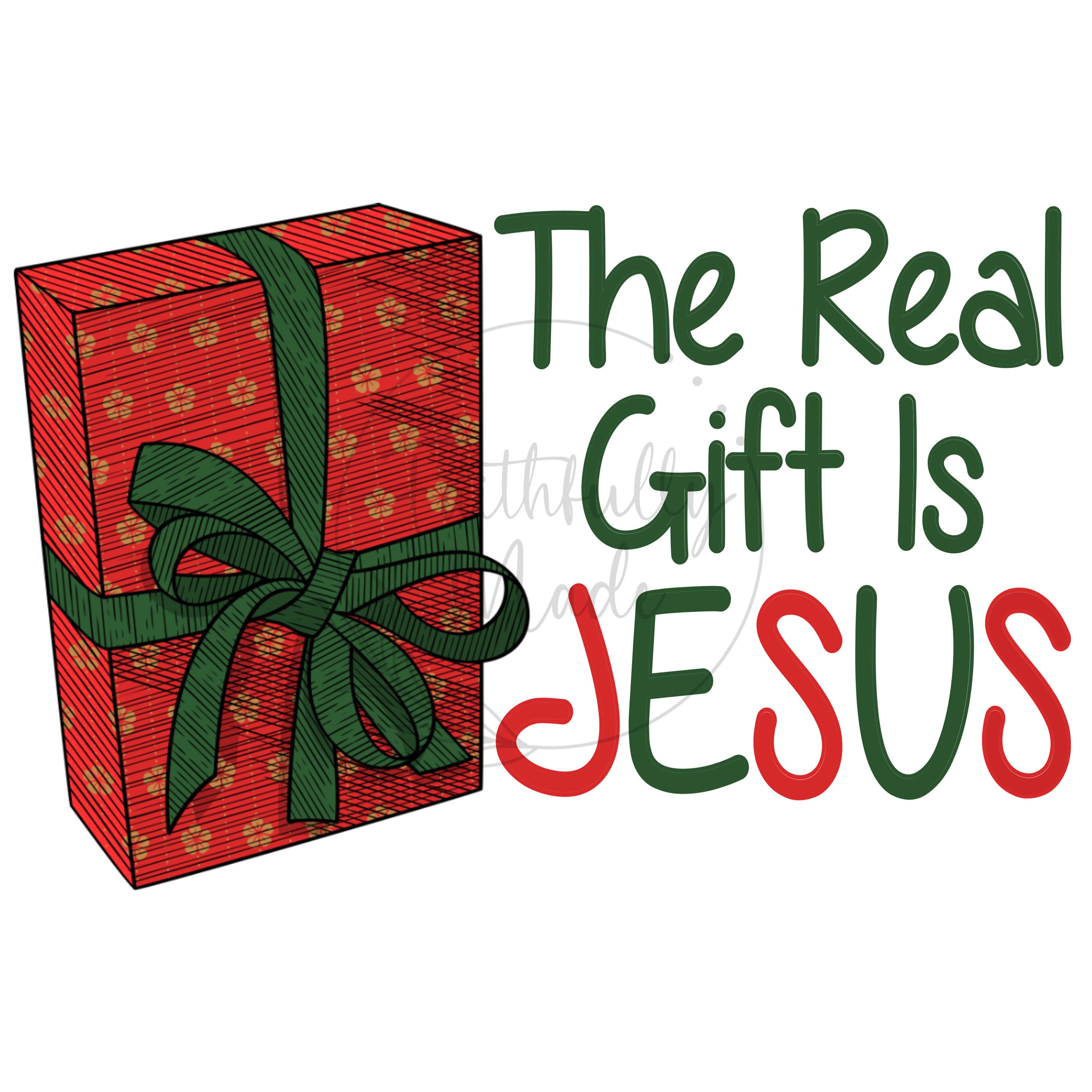 Real Gift is Jesus PNG - Etsy