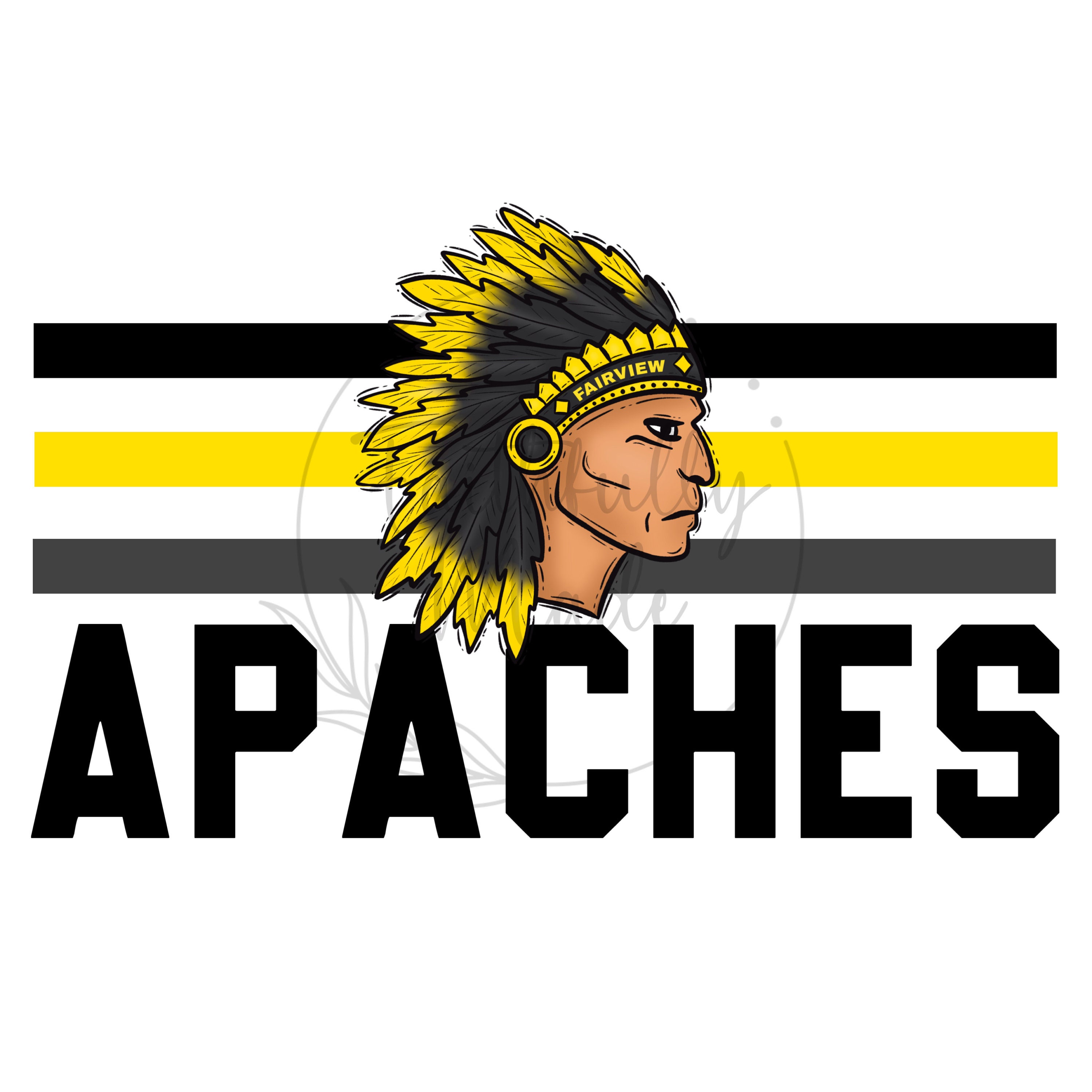Fairview Apaches PNG (not A Cut File) - Etsy