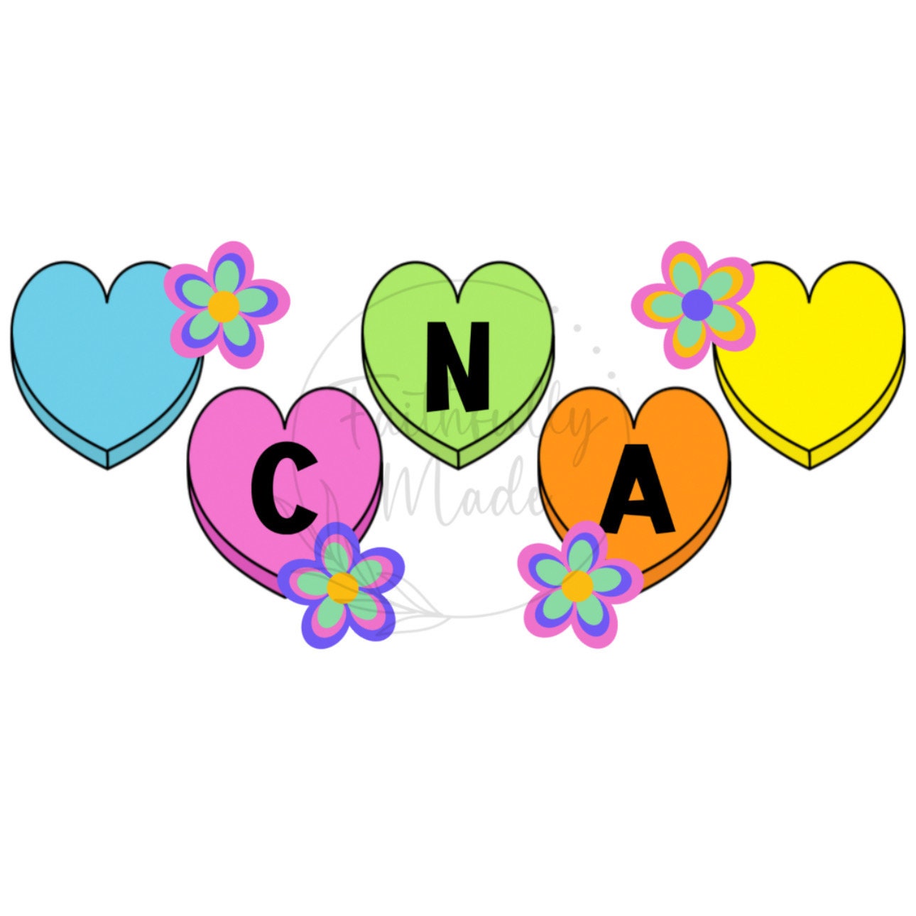 CPA or CNA Valentine Candy PNG (not A Cut File) - Etsy