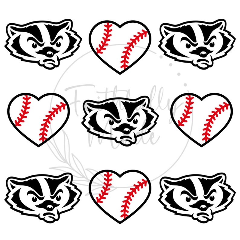 Badgers Baseball PNG - Etsy