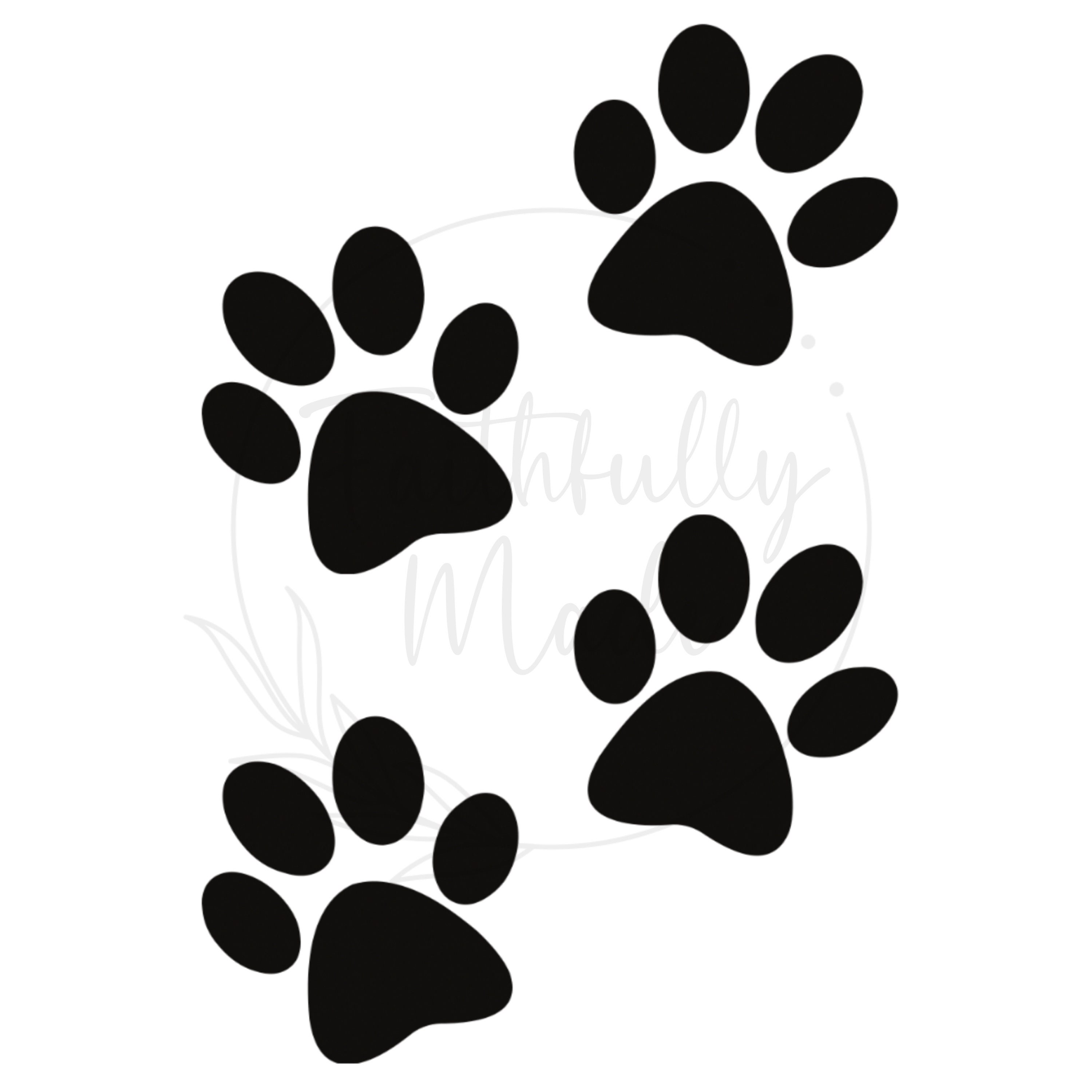 Bulldog Paws PNG (not A Cut File) - Etsy