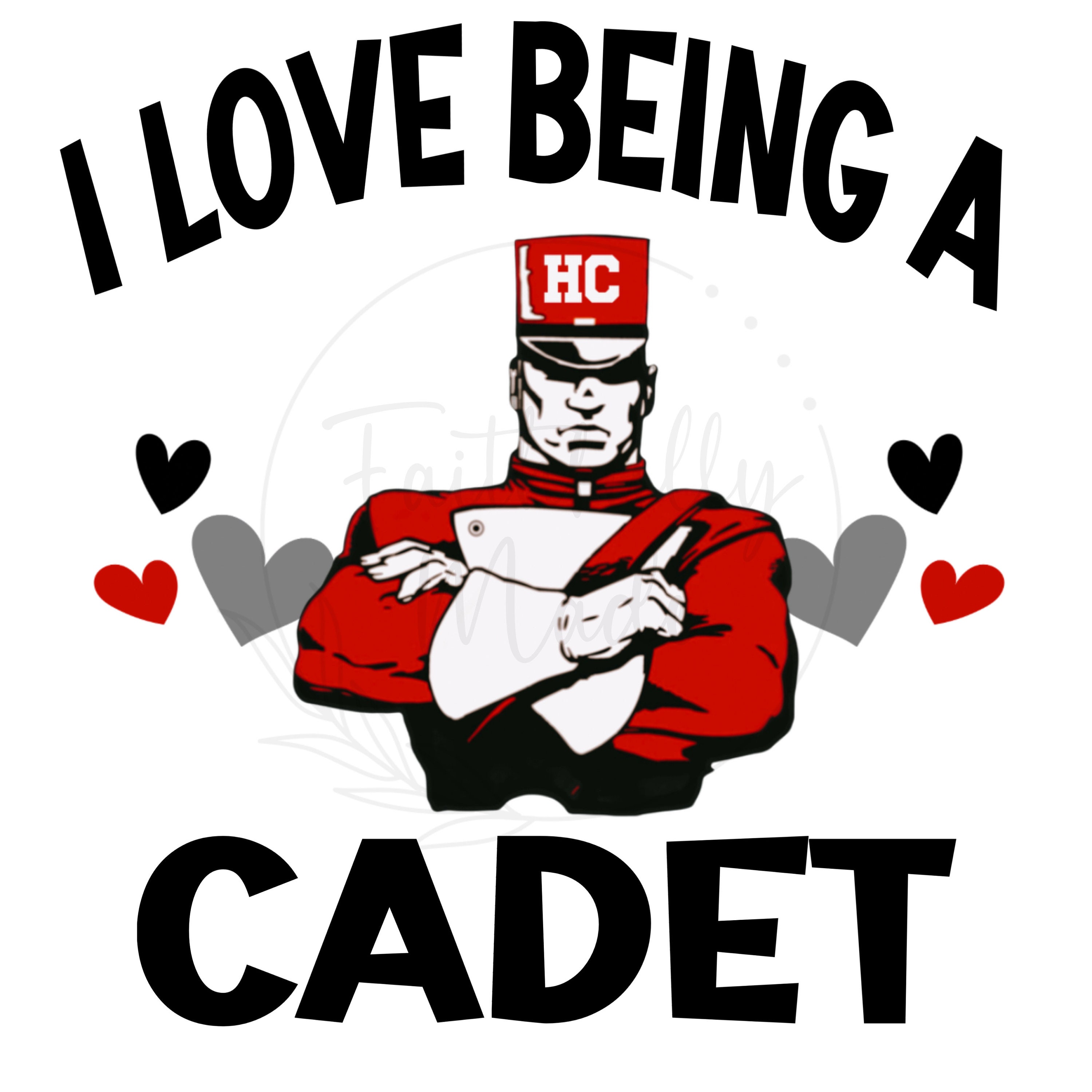 Love Being A Cadet PNG not A Cut File - Etsy