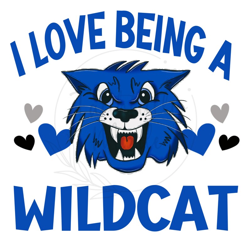 Love Being a Wildcat PNG (not A Cut File) - Etsy